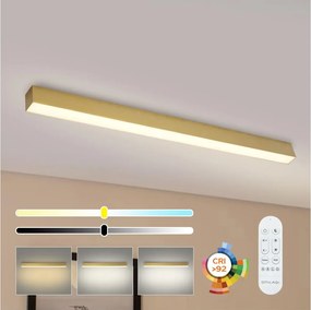 Brilagi - LED Stmív. stropní svítidlo SLEEKLINE LED/40W/230V Wi-Fi Tuya zlatá+DO