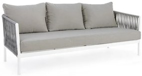 BIZZOTTO zahradní pohovka FLORENCIA bílo-šedá 0662796