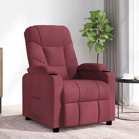 Masážní křeslo vínové textil 339095