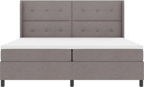 Postel s boxspringem s polštářem Taupe 200 x 200 cm textil 3341669