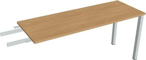Hobis Kancelářský stůl řetězící do úhlu Hobis UE 1600RU, deskaakát, černá černá