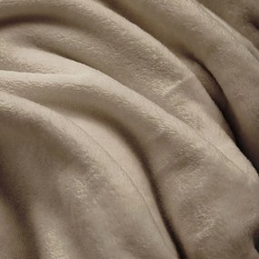Taupe deka z mikroflanelu 220x240 cm Flanou – douceur d'intérieur