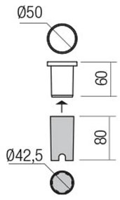 Redo 90044 nástěnné LED svítidlo XPI opal, 3W, 3000K, ø5cm