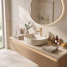 Rea, Koupelnová baterie Rea Grace Brush Gold, REA-B8932