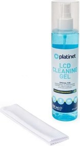 Čisticí gel na LCD obrazovky Platinet 250 ml + utěrka z mikrovlákna, bílá