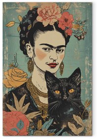 Obraz Frida Kahlo - A Portrait of the Japanese-Inspired Painter
