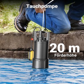 Ponorné čerpadlo Wiltec – 850 W, 7 m, 20 m (65336)
