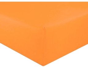 Prostěradlo jersey oranžová TiaHome - 200x200cm