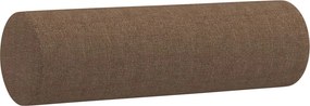 2dílná sedací souprava s polštáři hnědá textil 3201325