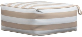 Hoorns Béžovo-bílý nafukovací puf Aire 72 cm