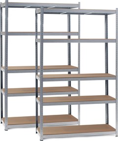 Dílenský regál Wiltec – 120 × 60 × 200 cm, 200 kg (64876)