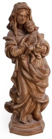 Socha Panna Maria - dřevěná, 36 cm