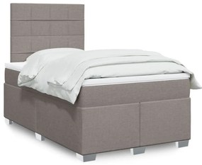 Box spring postel s matrací taupe 120x190 cm textil 3292731