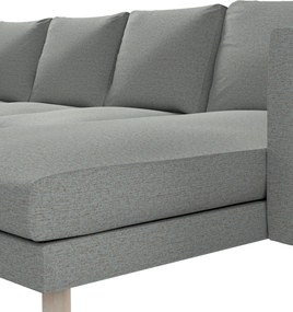 Potah na pohovku IKEA Norsborg 4-místná se šezlongem barva modrá látka pletený vzor