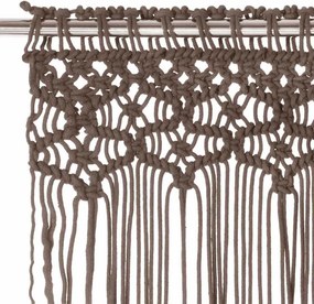 Macramé závěs taupe 140 x 240 cm bavlna 323981