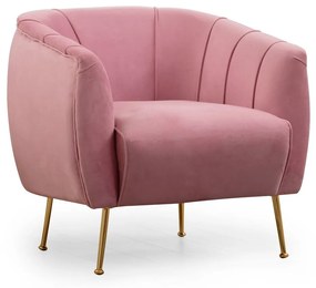 Designové křeslo Adalia starorůžové