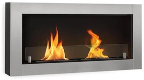 Klarstein Phantasma Modern etanolový krb, trvání hoření 3 hodiny, stříbrná barva