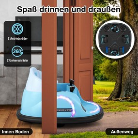 Costway Auto s pojízdným nárazníkem pro batolata 12 V Elektrické 360° Spin auto