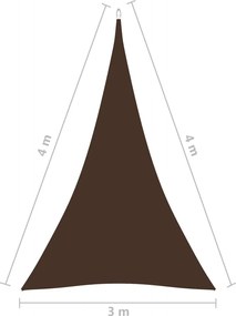 vidaXL Stínící plachta oxfordská látka trojúhelníková 3x4x4 m [135119] Barva: krémová
