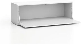 Nízká skříňka LAYERS, výklopná, 1200 x 400 x 394 mm, bílá