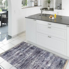 Tmavě šedý koberec s protiskluzovou úpravou Šířka: 160 cm | Délka: 220 cm