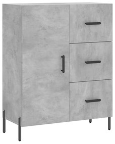 Skříň highboard betonově šedá 69,5x34x180 cm kompozitní dřevo - Default Title