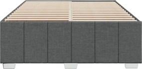 Postel bez matrace tmavě šedá 140 x 200 cm textil 3284840