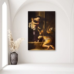 Gario Obraz na plátně Michelangelo Merisi da Caravaggio, madona loretánská a poutníci, Řím Rozměry: 40 x 60 cm