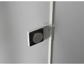 Mexen Lunar-B, sklápěcí sprchový kout levý 95 x 70 cm, 8mm čiré sklo, ocelový profil, 832-095-070-97-00-L