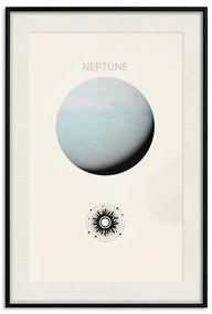 Plakát Neptun - plynná obří planeta se sluneční soustavou