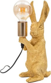Stolní lampa ve zlaté barvě (výška 35,5 cm) Rubbit – Mauro Ferretti