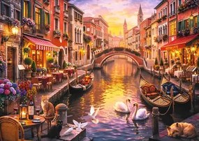 TREFL Puzzle Romantické Benátky / 2000 dílků / 96 x 68 cm