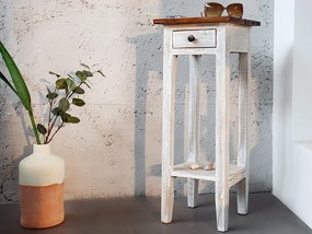 La Fleur příruční stolek bílý