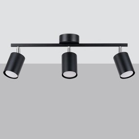 Sollux Lighting Stropní svítidlo LEMMI 3 černé