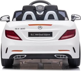 LEAN CARS Elektrické autíčko Mercedes SLC 300 LED MP3 bílé