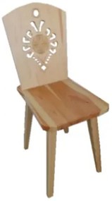 dřevěná jídelní židle z masivního dřeva borovice KR7 jandr