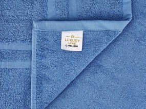 Modrá sada 11 bavlněných ručníků AREORA Beliani