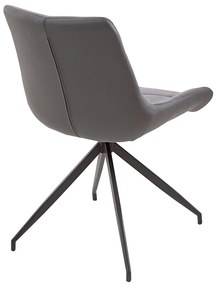 Designové židle Amiyah světle šedá-černá