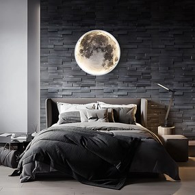 Toolight Moderní nástěnné LED osvětlení D40 Moon APP1806-CW
