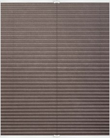 Lichtblick Plissee Klemmfix, bez vrtání, napnuté, od 45 x 130 cm (šedohnědá, 70 x 130 cm)