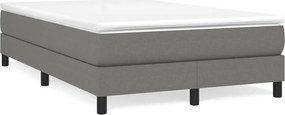 vidaXL Box spring postel s matrací 120x190 cm textil [3269660] Barva: Tmavě šedá