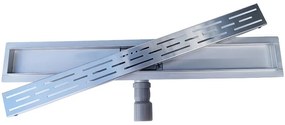 BPS-koupelny Sprchový odtokový žlab DL01 CLASSIC G2 HYD-2650 90 cm, satén