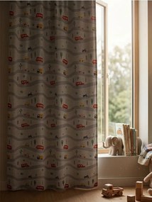 Sinsay - Zatemňovací závěs blackout na pásce s motivem aut - šedá