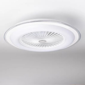 Brilagi - LED Stmívatelné svítidlo s ventilátorem RONDA LED/48W/230V bílá + DO