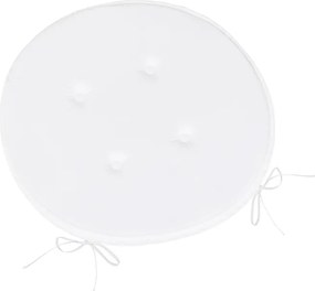 Bellatex Sedák Adéla kulatý hladký Bílá 40 cm, (průměr)