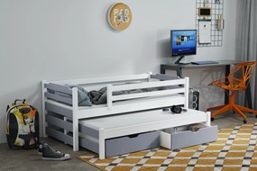 Marcin 2  - postel s výsuvným lůžkem a úložným prostorem