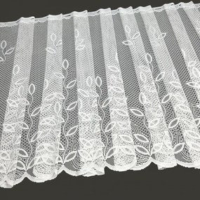 Vitrážová žakárová záclona 3721 - výška 90 cm , metráž