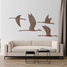 Moderní dřevění ptáci na zeď - Elegantní dekorace do interiéru| SENTOP HDF0525