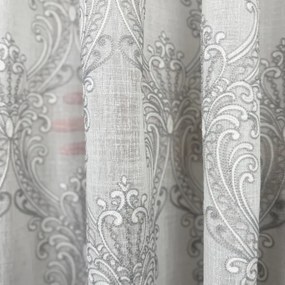 Voálová Luxusní vyšívaná záclona bílá Versailles Silver metráž Ervi 3634-122