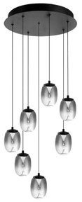 Designový lustr Pamela 11 Line 7 chrome